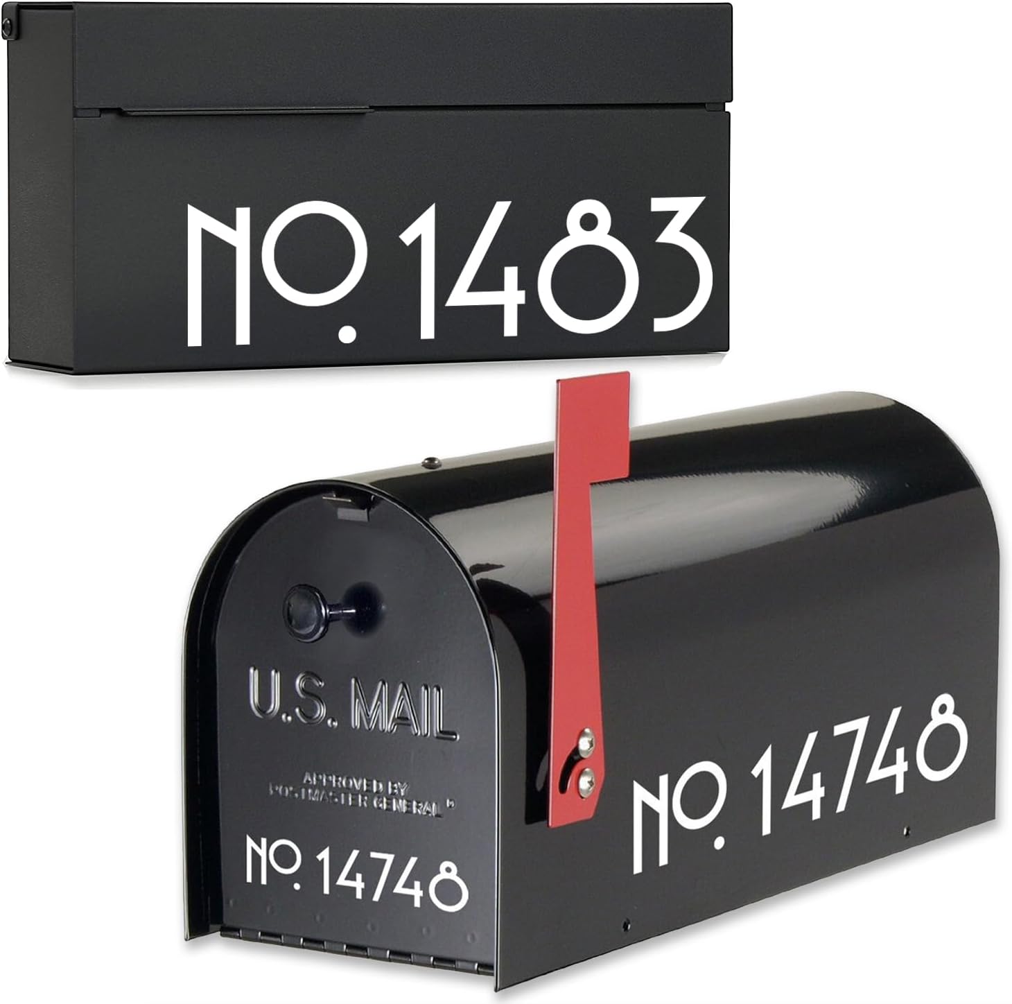 Amazon.com: Superflash Mailbox Numbers, 1 Inch, 2 Sets Vinyl House ...