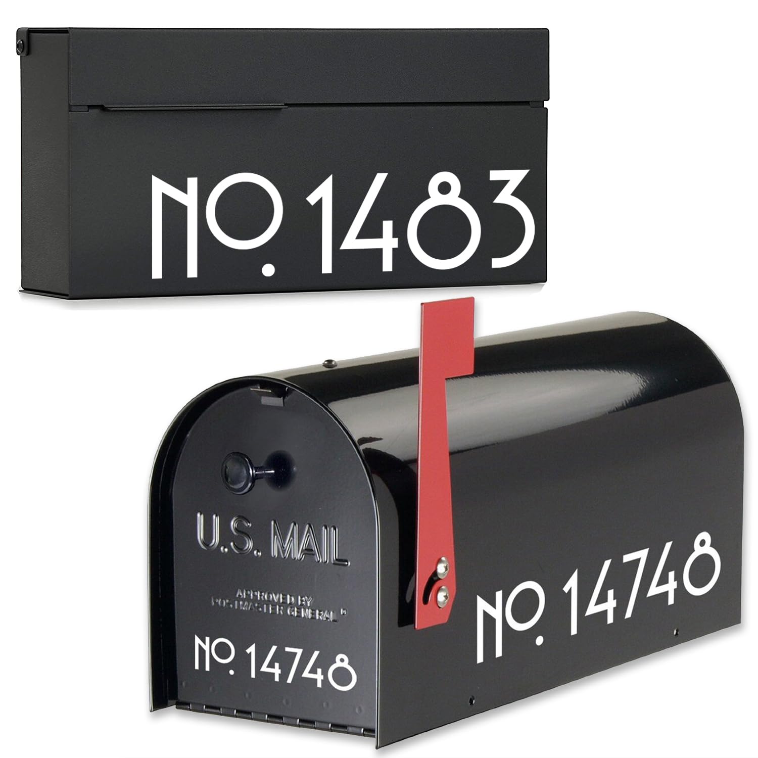Amazon.com: Superflash Mailbox Numbers, 4 Inch, 2 Sets Vinyl House ...
