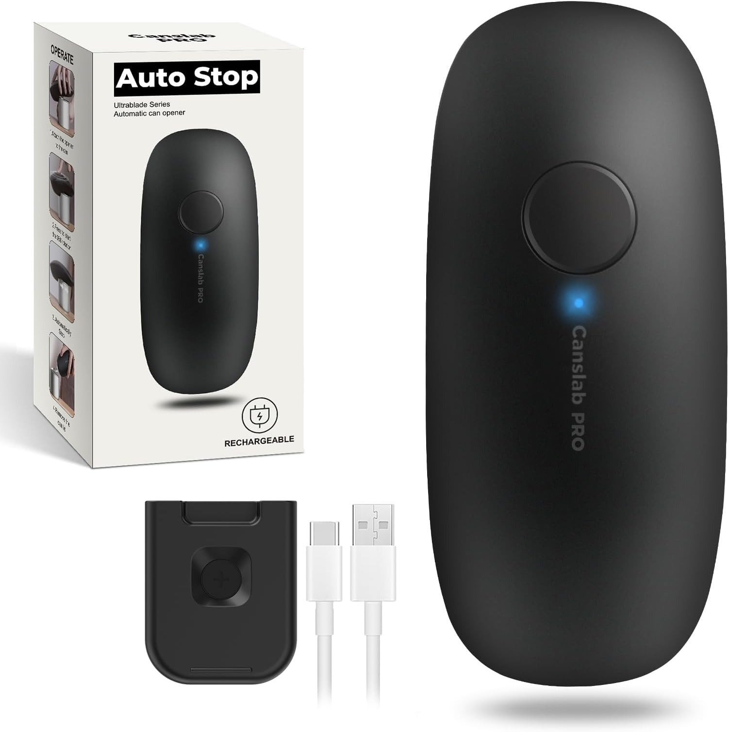 Amazon.com: Electric Can Opener, One-Touch Automatic Can Opener with ...