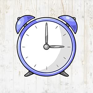 Amazon.com: Alarm Clock Decals Peel & Stick - Wall Vinyl Stickers ...