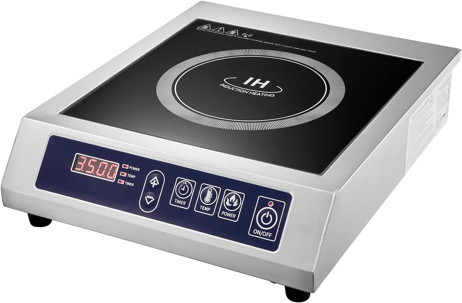 Amazon.com: Robhomily 3500W Commercial Induction Cooktop Portable ...