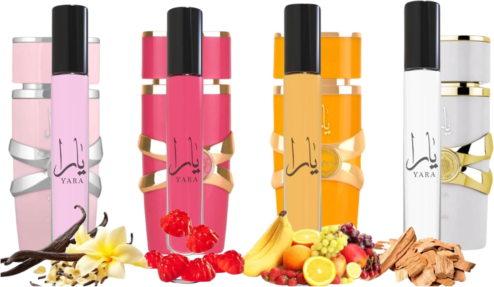 Amazon.com : Equivalence Yara's 4 Pieces Set Eau De Parfum Spray for ...