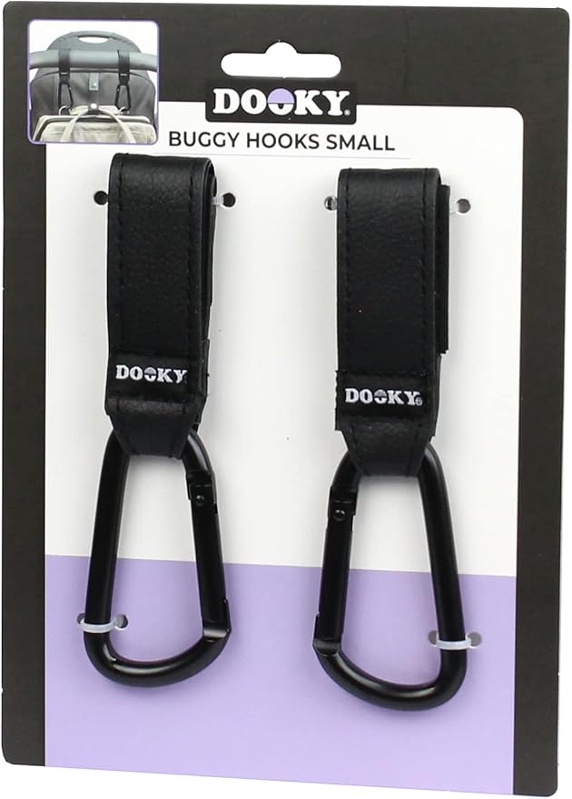 Dooky - Pram Hooks Small, Pack of 2 - Pram Hooks Buggy for Bags, Pram ...