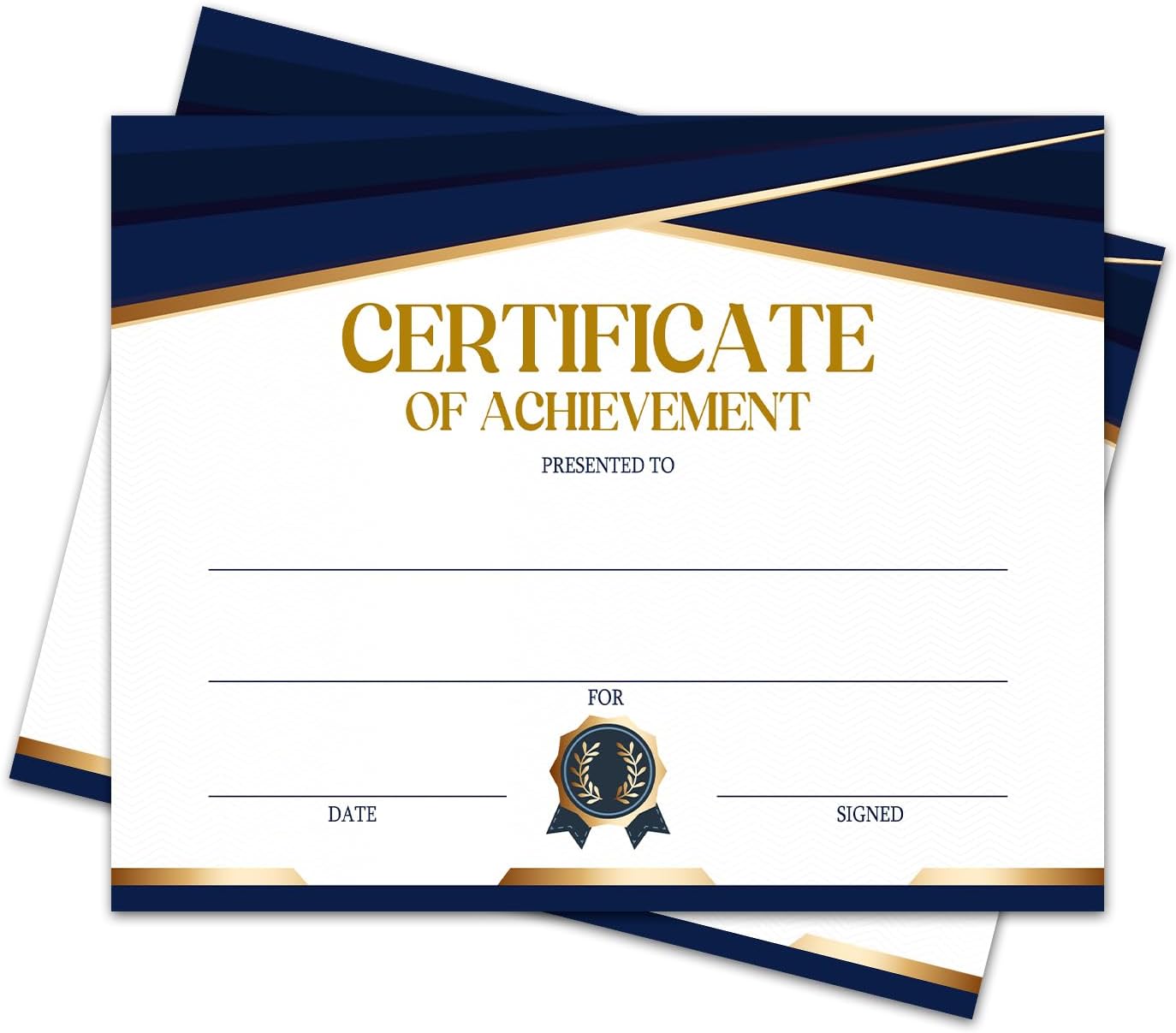 Amazon.com : Gold Classroom Certificate of Achievement, 25 Pcs Award ...