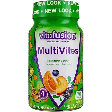 Amazon.com: Vitafusion Multi Vites Gummy Vitamins, Berry, Peach and ...