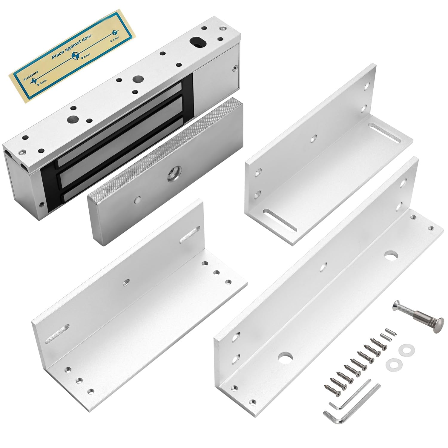 Amazon.com: Electric Magnetic Lock with Z and L Bracket 500KG 1200LBS ...