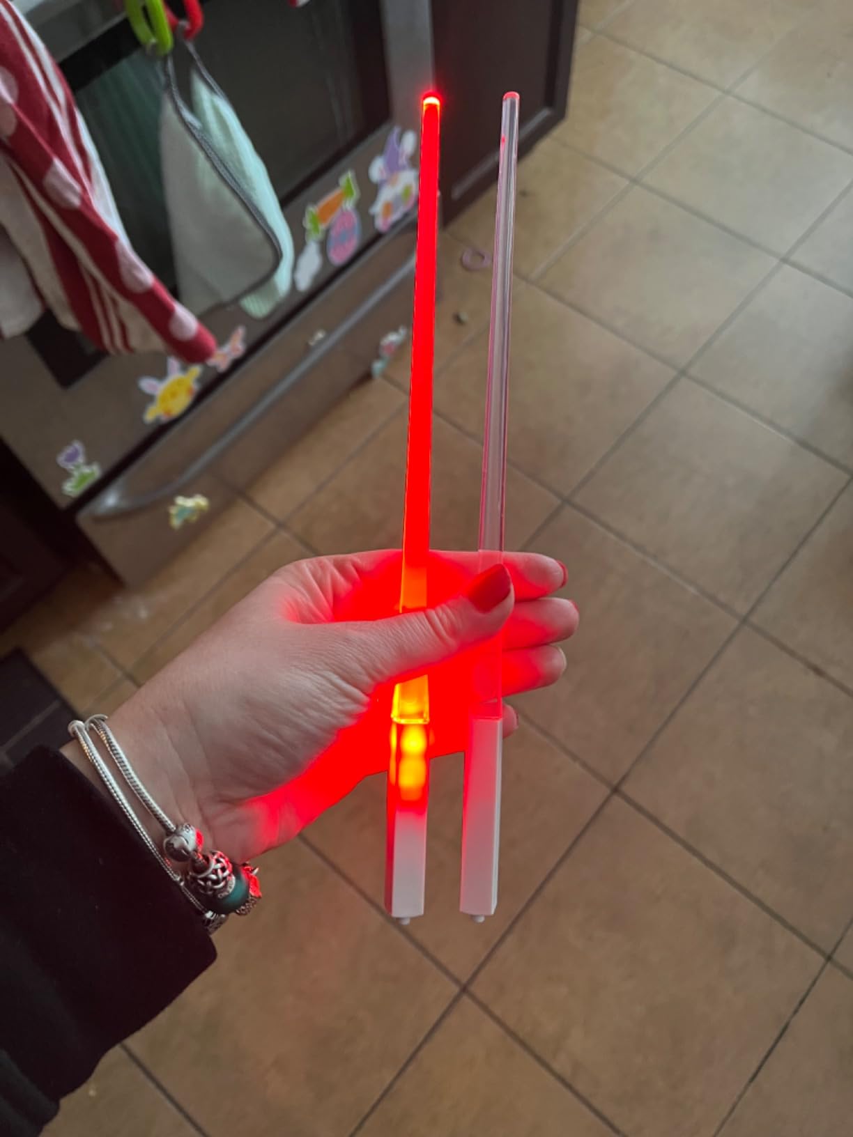 Sabers Chop Lightsaber Led Light Up Chopsticks 2 Pair Red Blue : Amazon ...