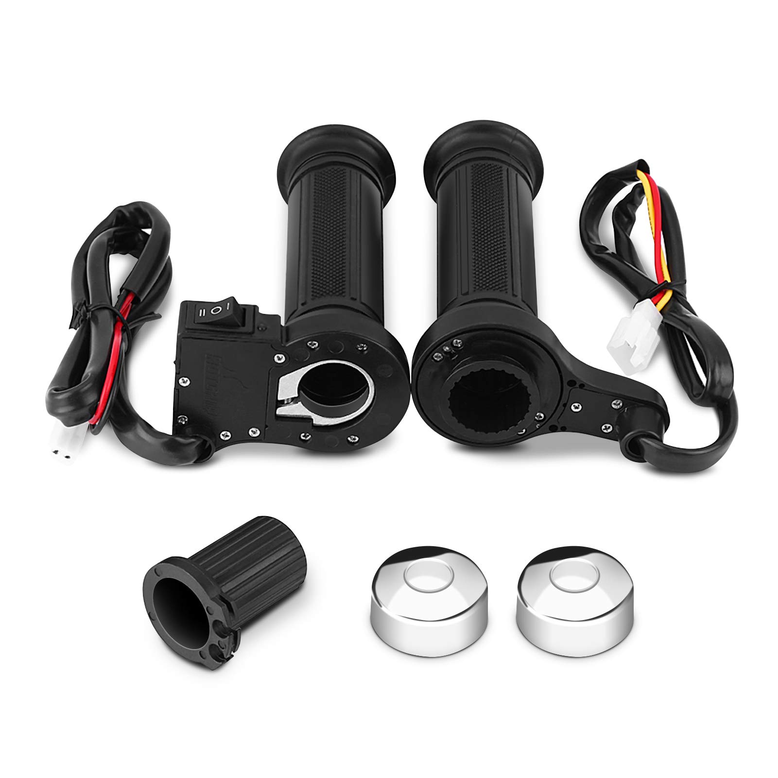 Heated Motorbike Grips, 1 Pair 22mm(7/8") Universal Motorcycle Heated ...