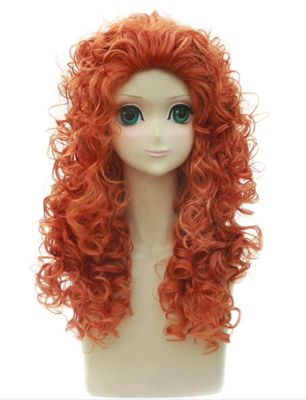 Amazon.com: OYSRONG New Animation Women Long 23.6'' Orange Color Wavy ...