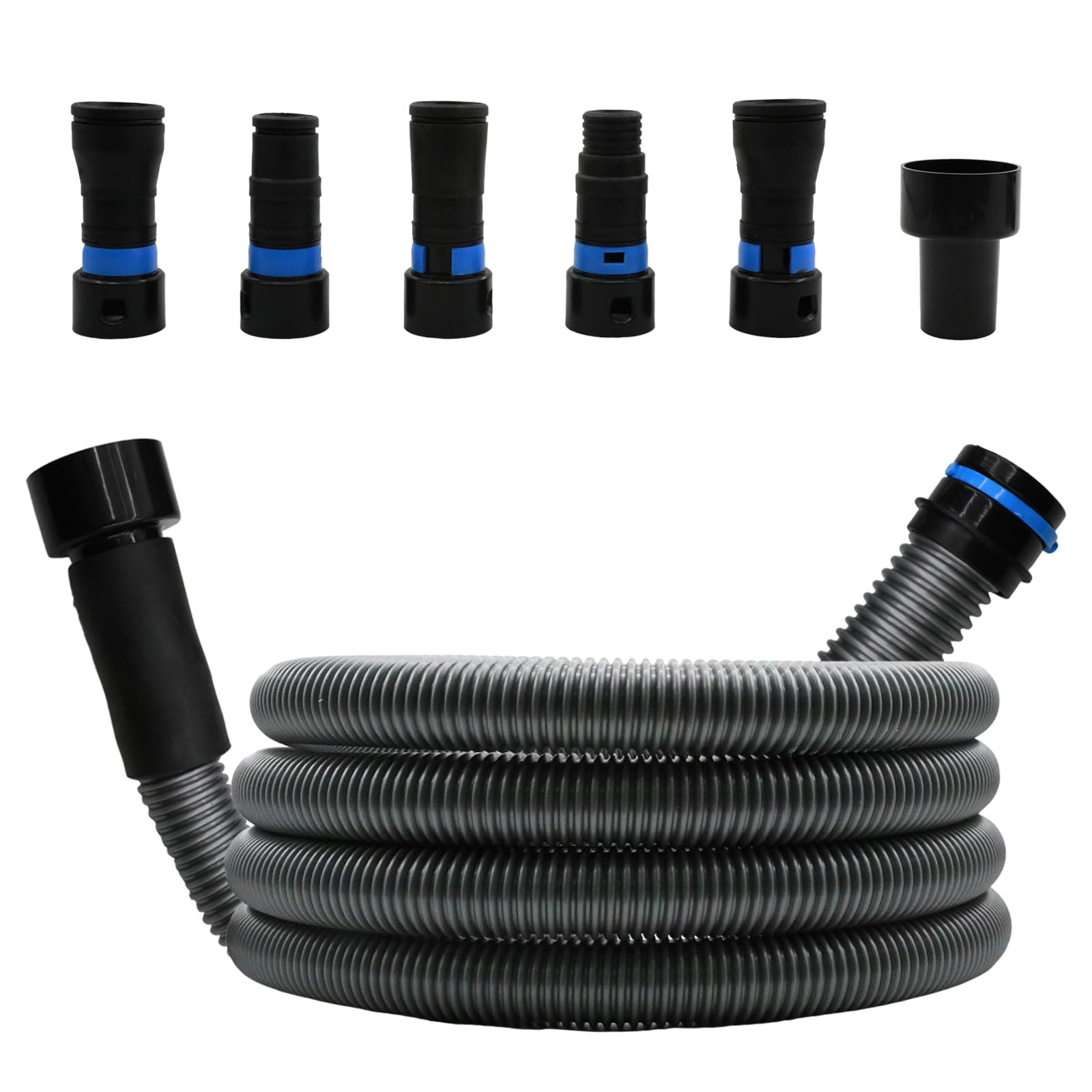 94709 Dust Collector Hose Kit: Upgraded 1 1/4 Inch x 10 Ft.Vacuums Hose ...