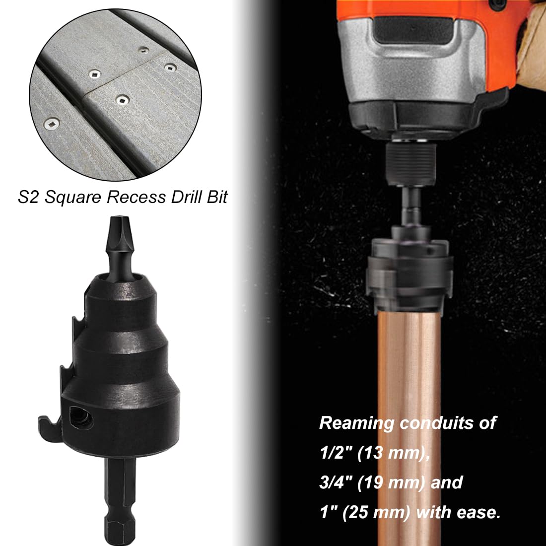 Power Conduit Reamer Kit Hexagon Shank Copper Tube Philippines | Ubuy