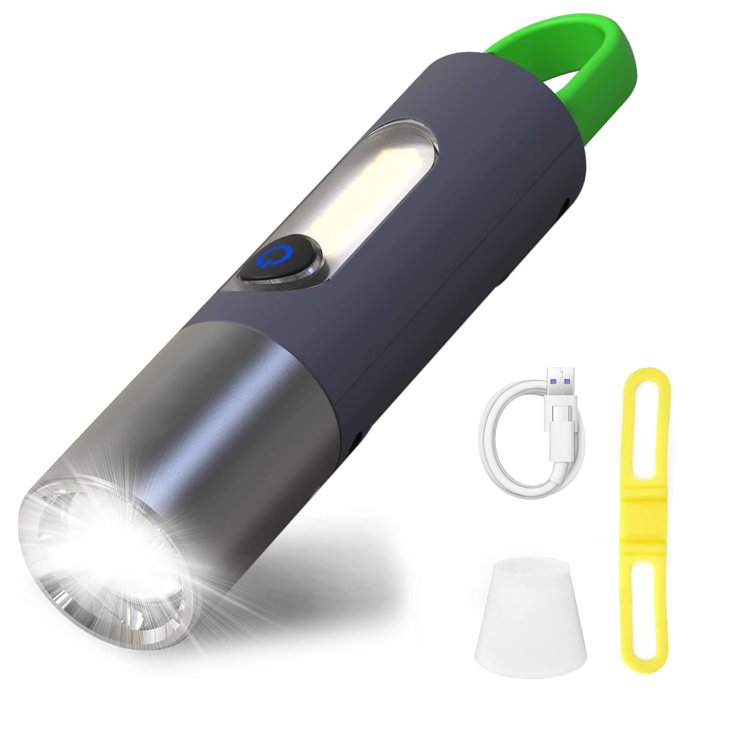 Small Adjustable LED Flashlight — Portable and Rechargeable, with ...