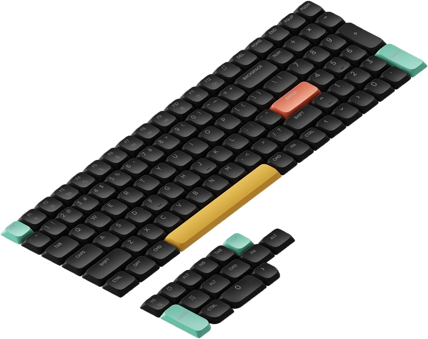 nuphy NSA Shine-Through ABS Keycaps Keycaps for Air 75 V2 Low Profile ...