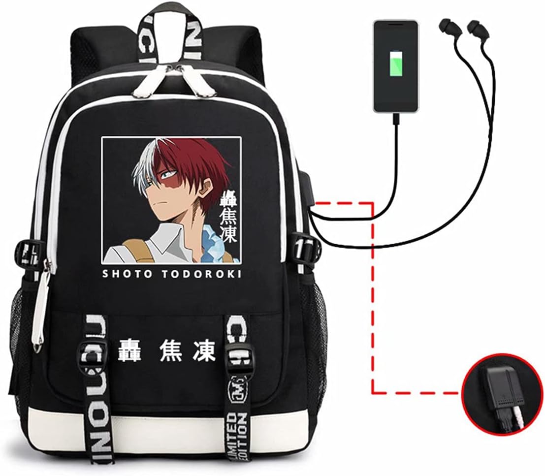 ایگرد | قیمت و خرید Anime MHA Backpack with USB Charging Port College ...