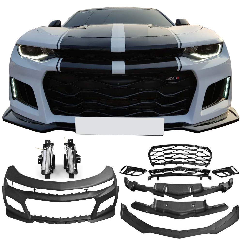 Front Bumper + DRL Fog Lights Compatible With 2016-2022 Chevrolet ...