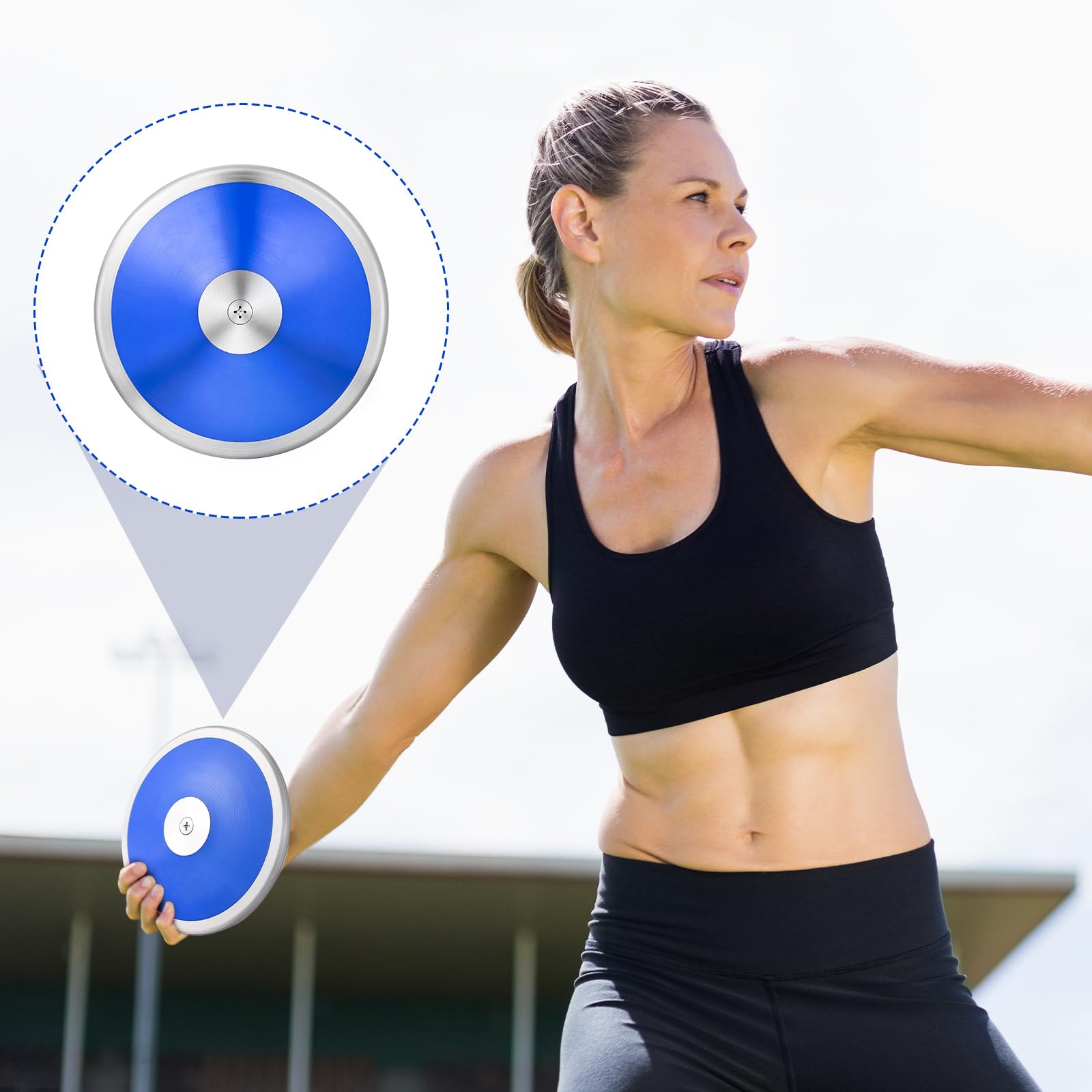 Snapklik.com : Wettarn 2 Pcs 1. 6 Kg Sports Training Discus For Junior ...