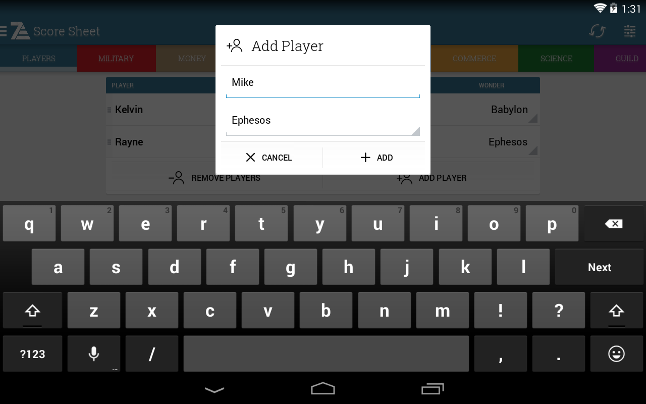 7 Wonders Score Sheet:Amazon.co.uk:Appstore for Android