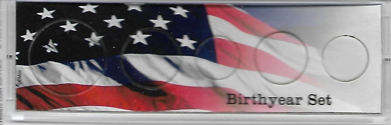 Amazon.com: 5 Hole Coin Holder Birth Year Set : Collectibles & Fine Art