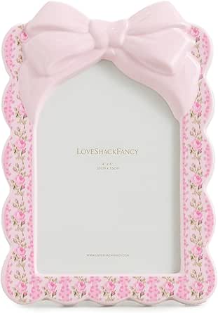 Amazon.com - LOVESHACKFANCY Women's Decorative Bow Frame 4x6 ...
