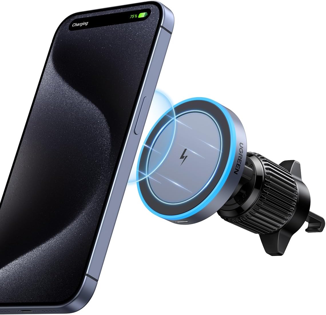 UGREEN Wireless Car Charger Stand Compatible with MagSafe Car Mount ...