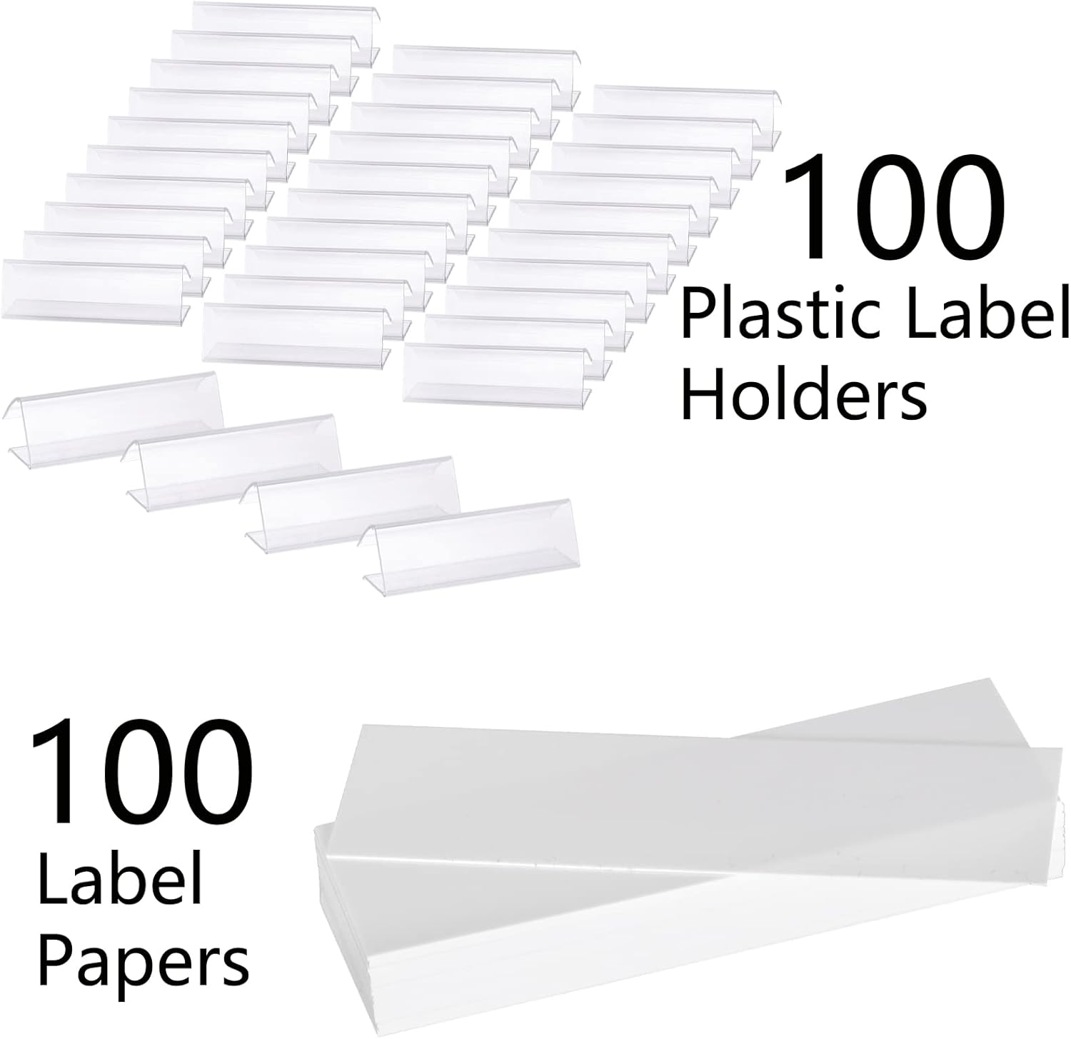 Hedume Shelf Label Holder with Inserts, 100 Pcs Nepal | Ubuy