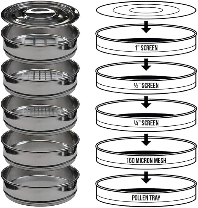 Amazon.com: Bubble Magic Stackable Herbal Shaker Sifter Bud Sorting Kit ...