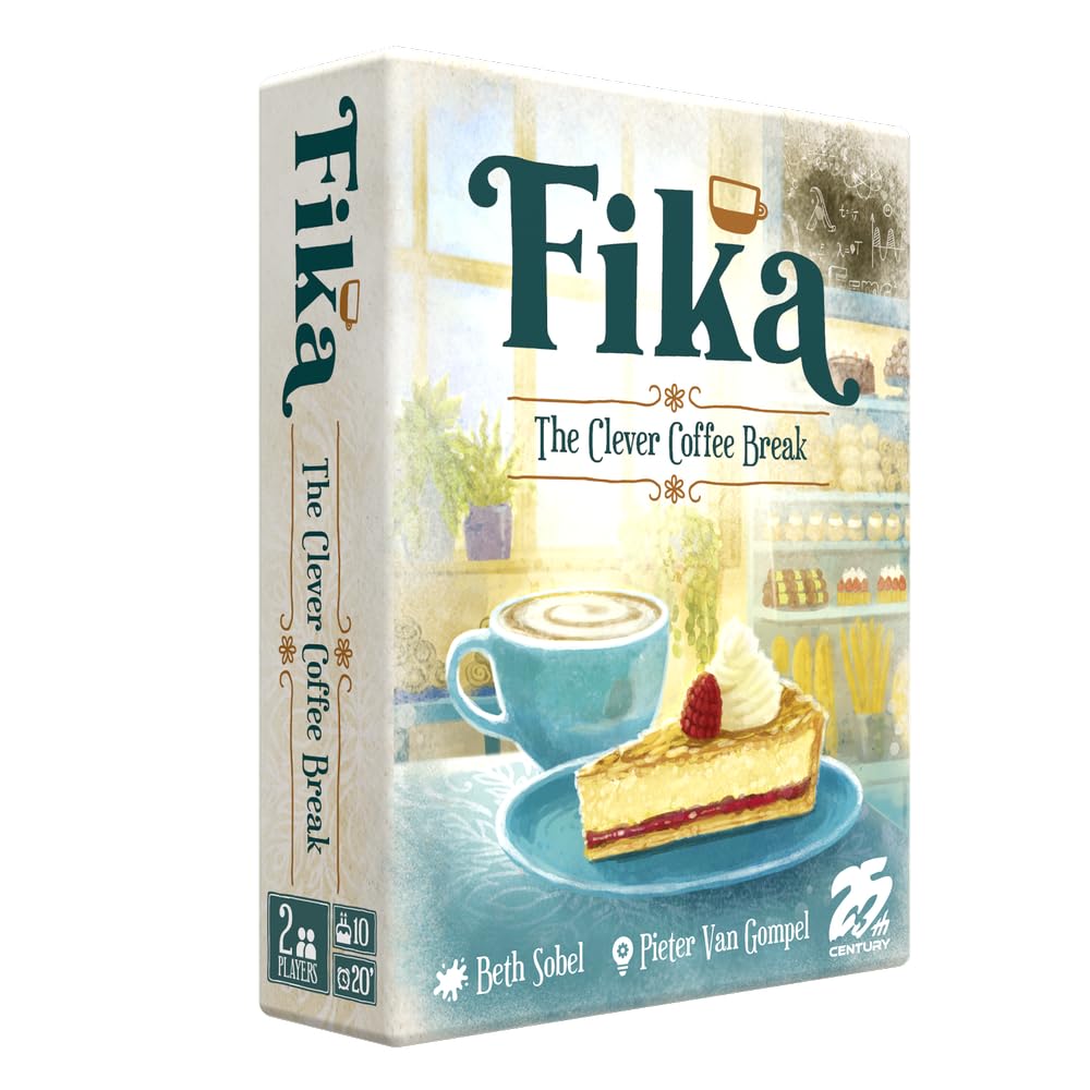 Amazon.com: Fika , Two Player Coffee Shop Themed Strategy Card Game - 25th Century Games : Toys ...
