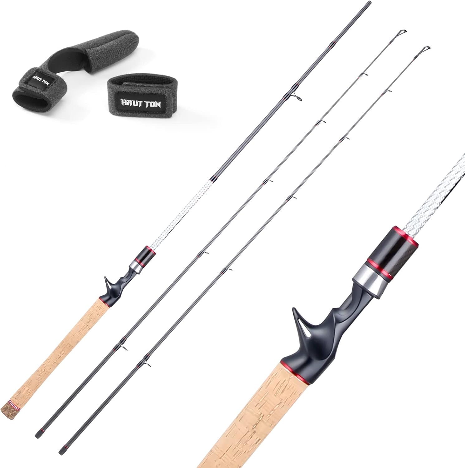 Amazon.com : HAUT TON Silver Dragon 6'/7'/8' Casting Fishing Rods,24Ton ...