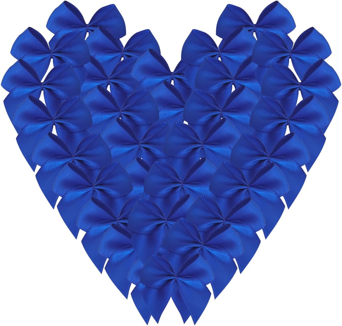 Amazon.com: Micomon 50pcs 1.6-Inch Mini Bows for Crafts Blue Satin ...