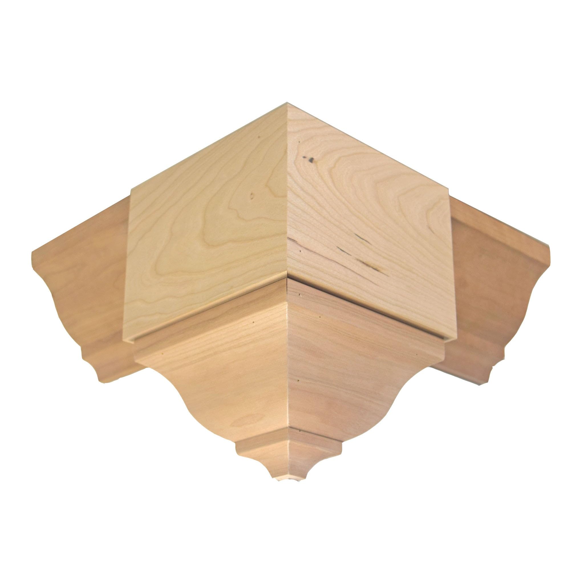 Amazon.com: Hardwood Crown Molding Outside Corner Block EWCR83, Cherry ...