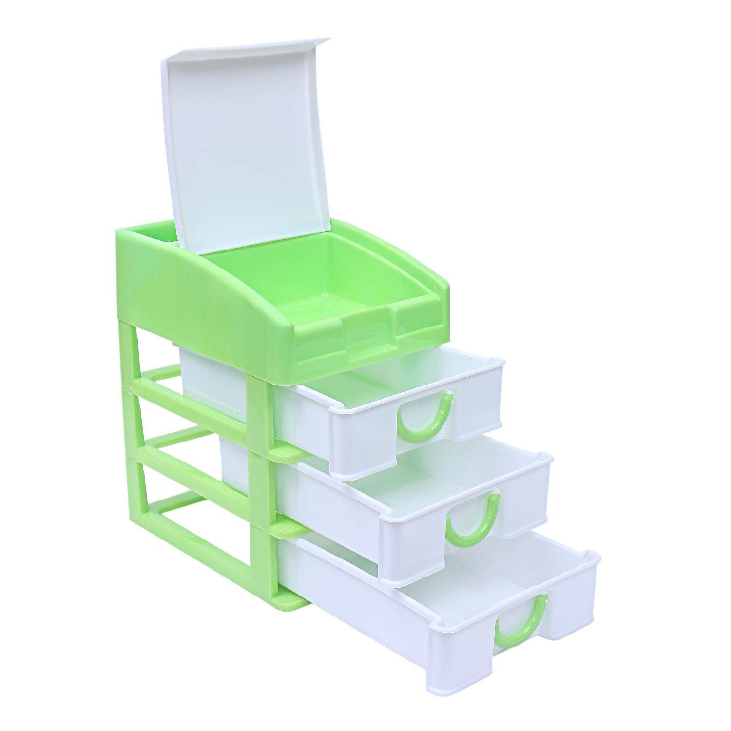 Kuber Industries 4 Layer Storage Drawer, Green, Standard, 5.51 x 7.08 x ...