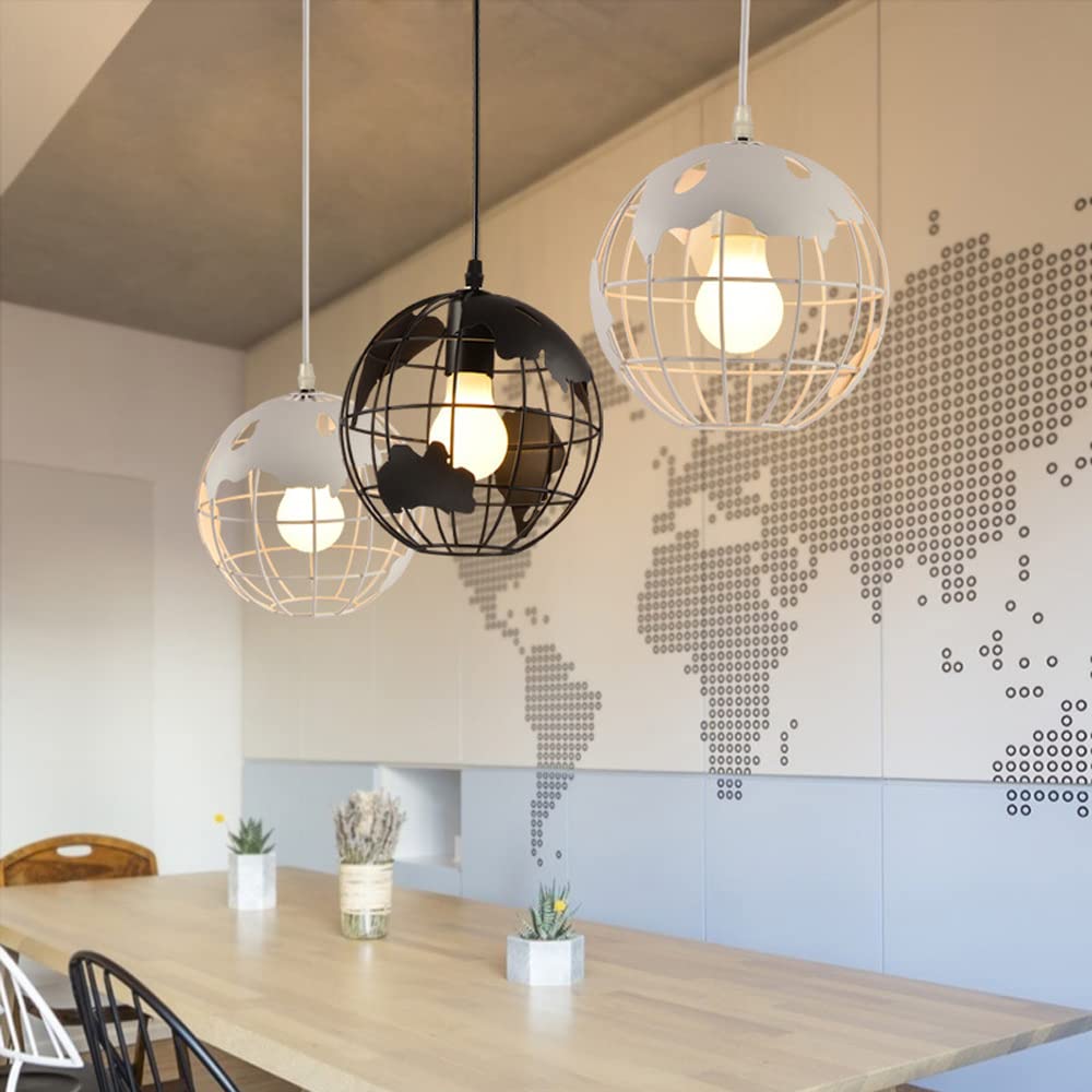World Globe Ceiling Light Fixture Hunter Sacha 3 Light Globe Pendant
