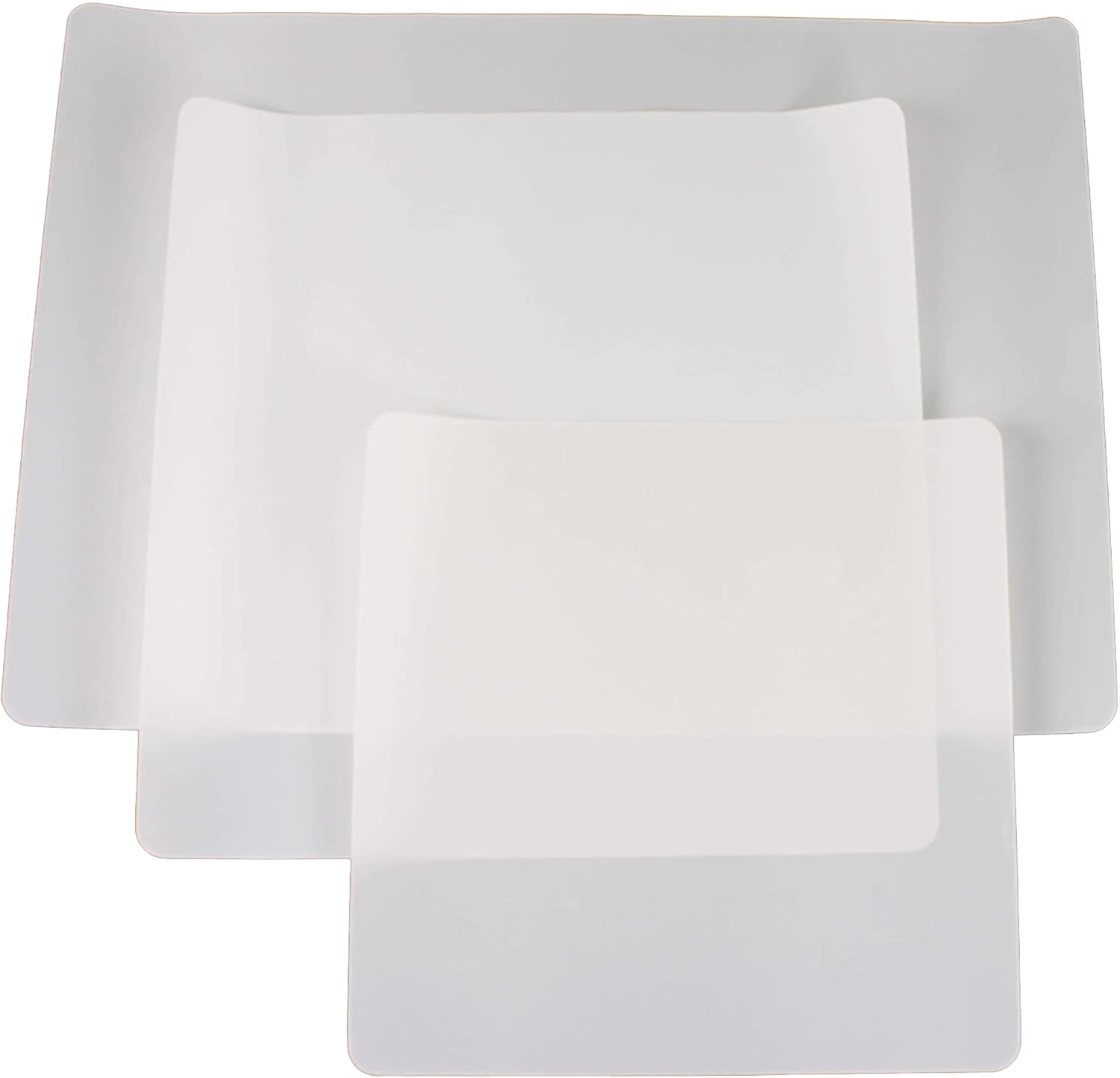 3 Pack PTFE Sheet/Teflon Sheets Multiple Sizes. Non Stick Transparent ...