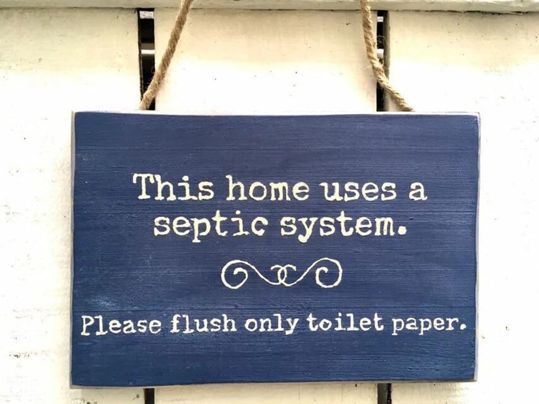 Amazon.com: Septic Tank Sign. Sign. Septic System. Septic Tank Wood ...
