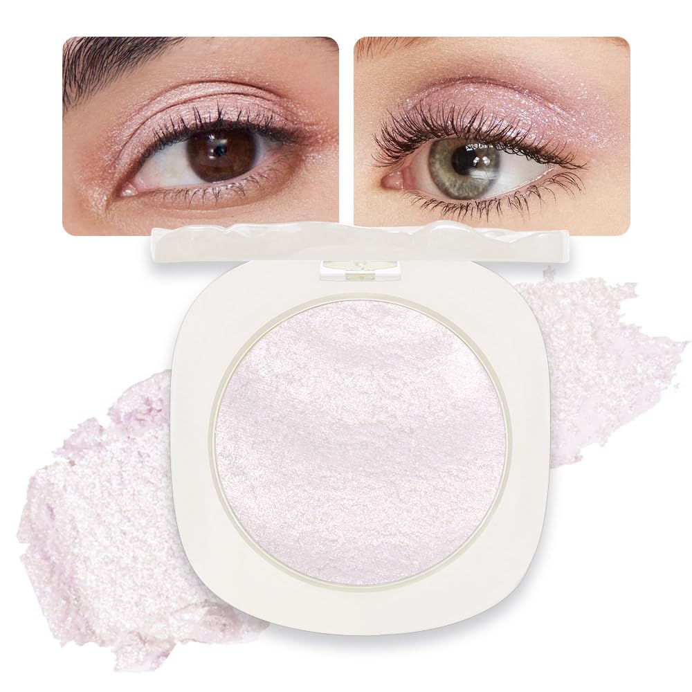 Amazon.com : CAKAILA Single Glitter Shimmer Light Pink Eyeshadow,Bright ...