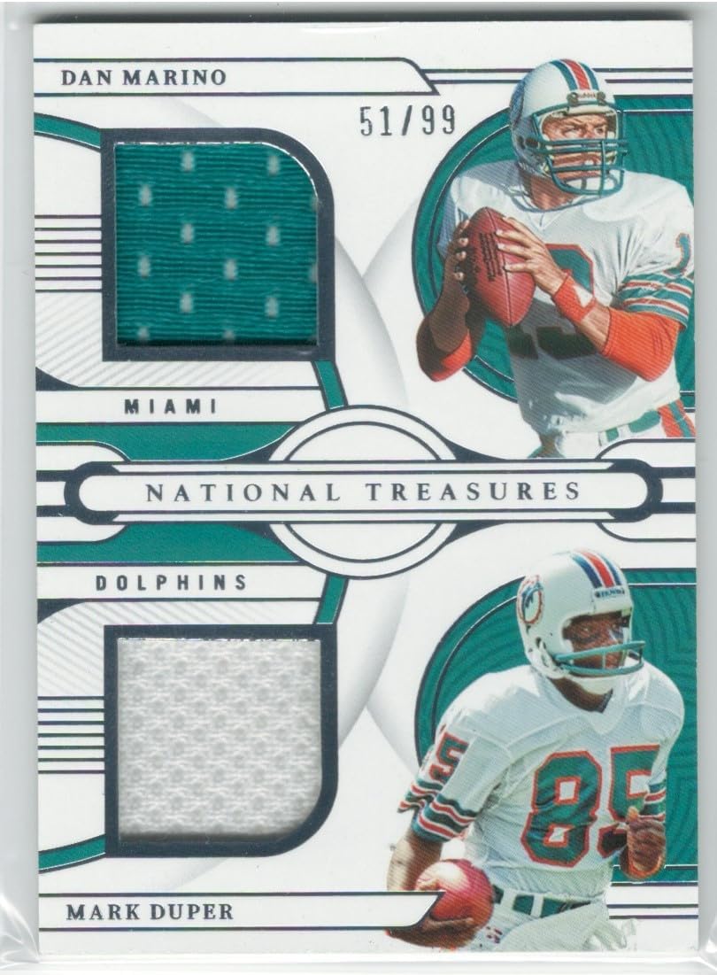 Amazon.com: 2022 Panni National Treasures Dan Marino & Mark Duper Dual ...