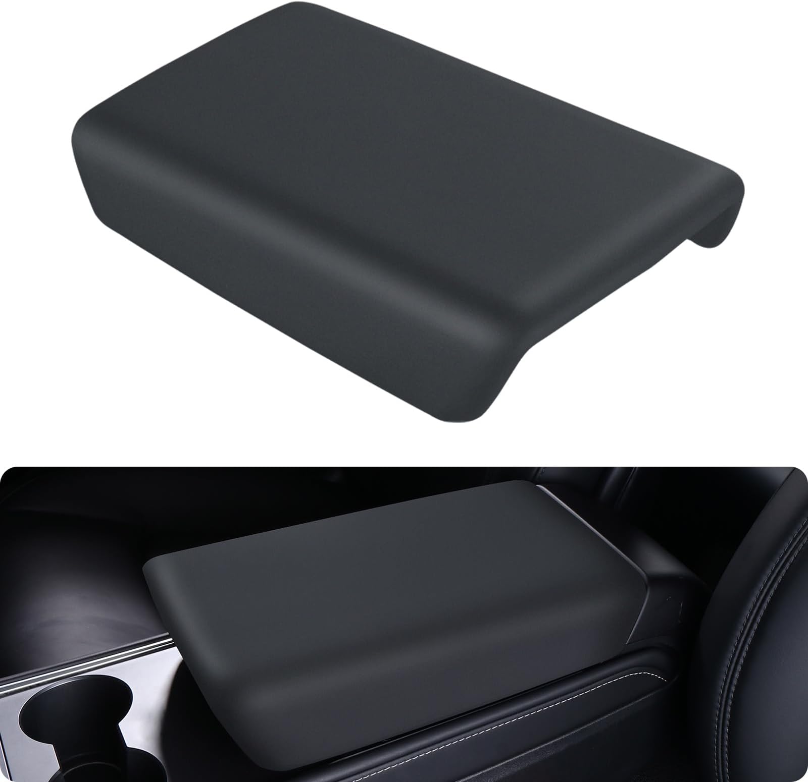 BASENOR Tesla Model 3 Model Y Center Console Cover TPE Armrest Cover ...