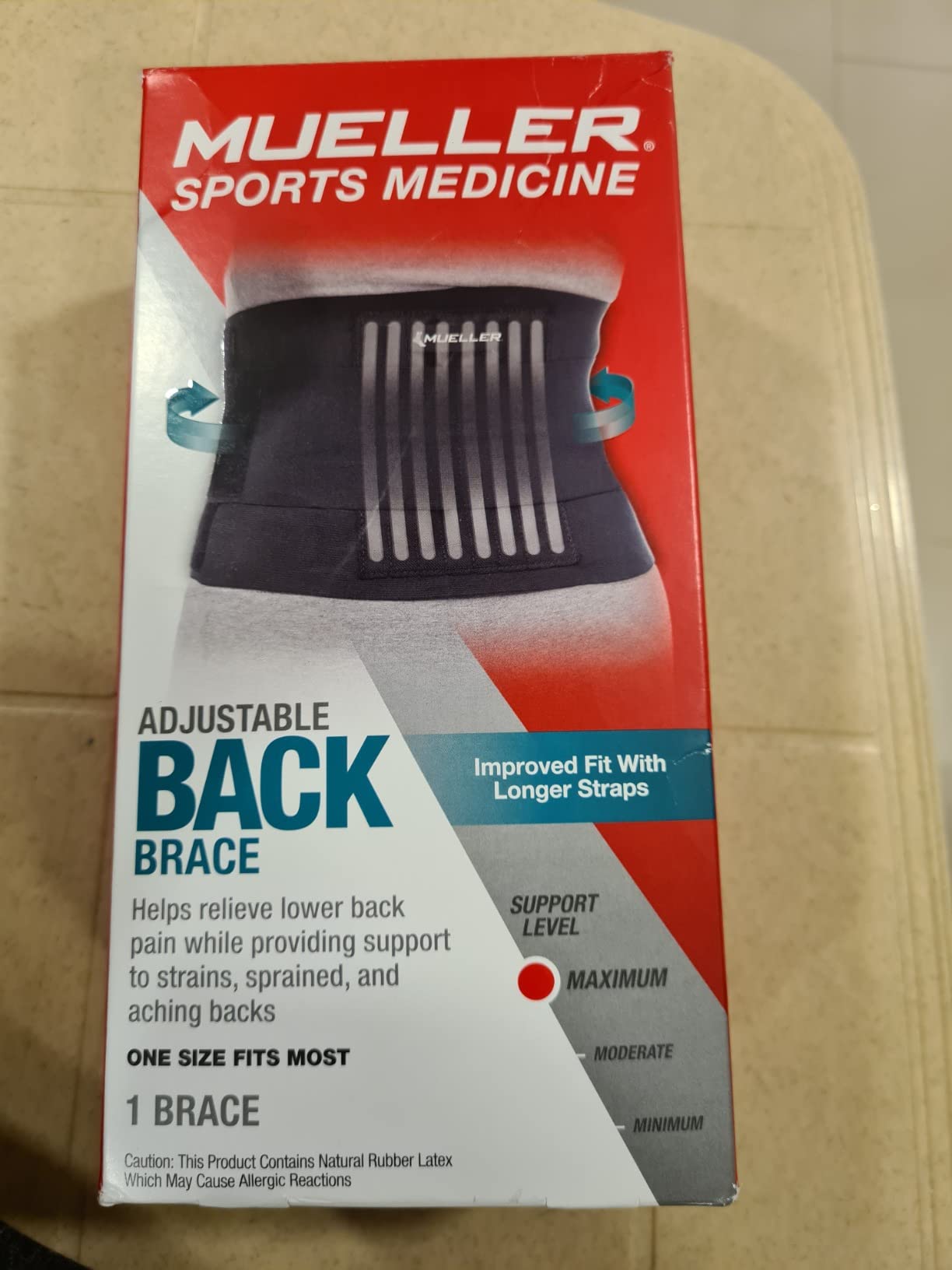 Mueller Adjustable Back Brace, Black, One Size : Amazon.in: Health ...