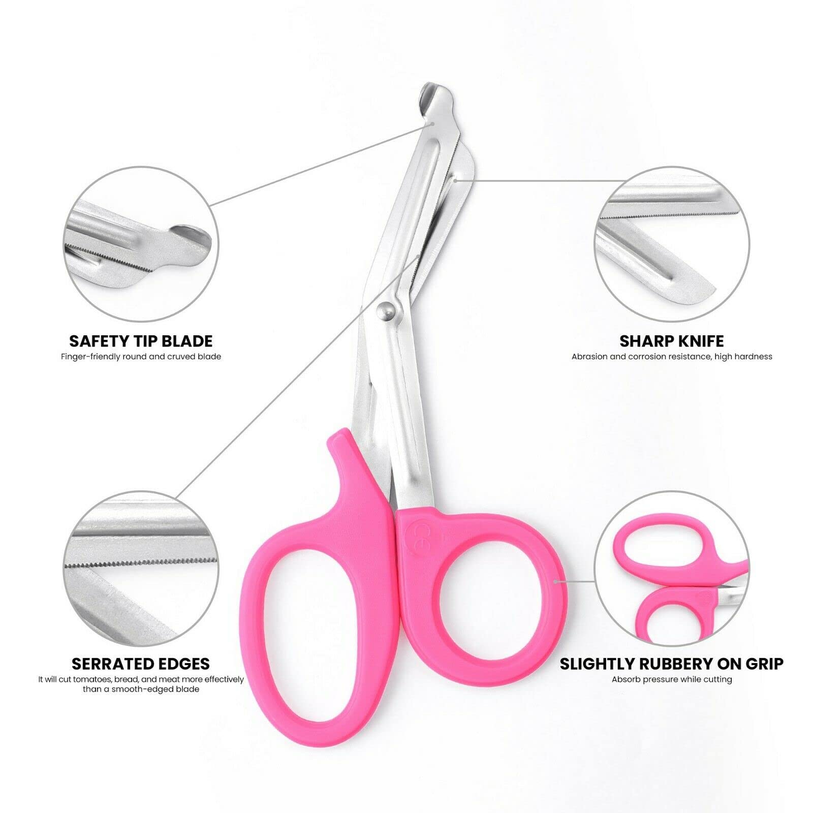 Snapklik.com : EMT Trauma Shears Paramedic First Aid Scissors Stainless Steel Bandage Scissors ...