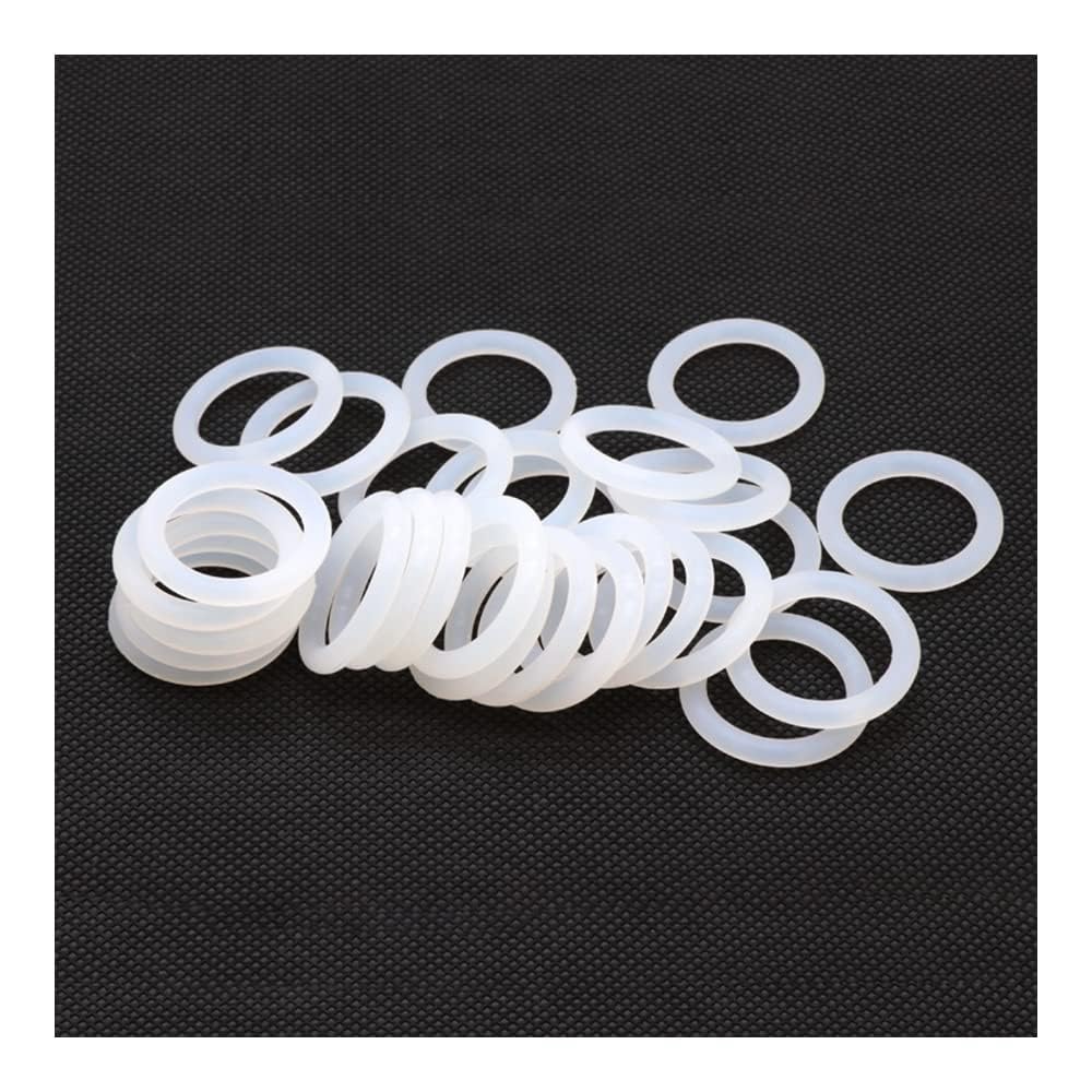 XUCONG Silicone O-Ring, 82mm OD, 72mm ID, 5mm Width, VMQ Seal Rings Gasket, White, Pack of 10 ...