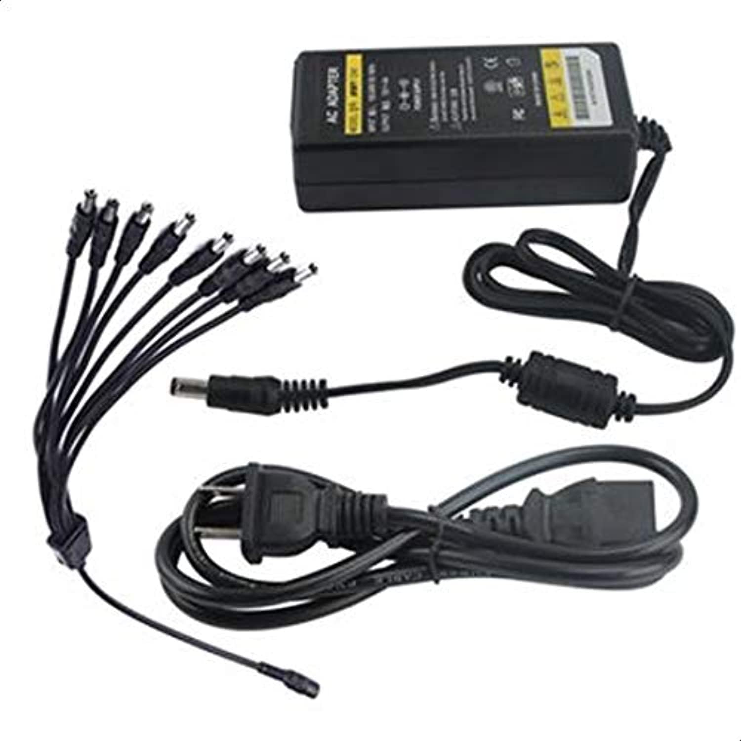 CCTV Camera AC Adapter Power Supply Box (12V, 5A, 8 Port): Buy Online ...