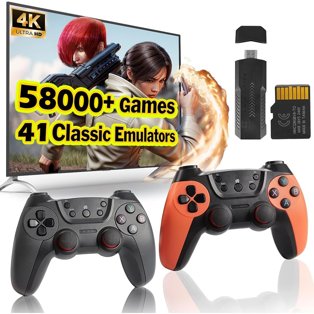 Buy X2 Ultra Retro Game Stick 4K, Plug and Play Video Gaming Console ...