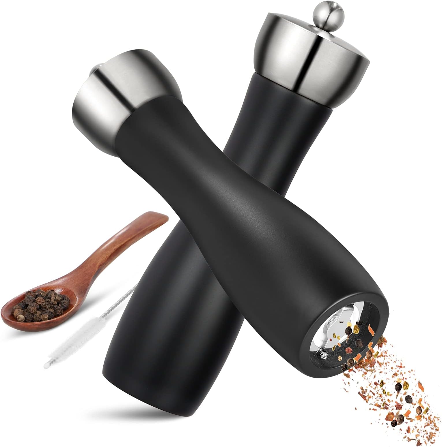 Cole & Mason 6 Southwold Salt And Pepper Mill Set Black/White at Jasper ...
