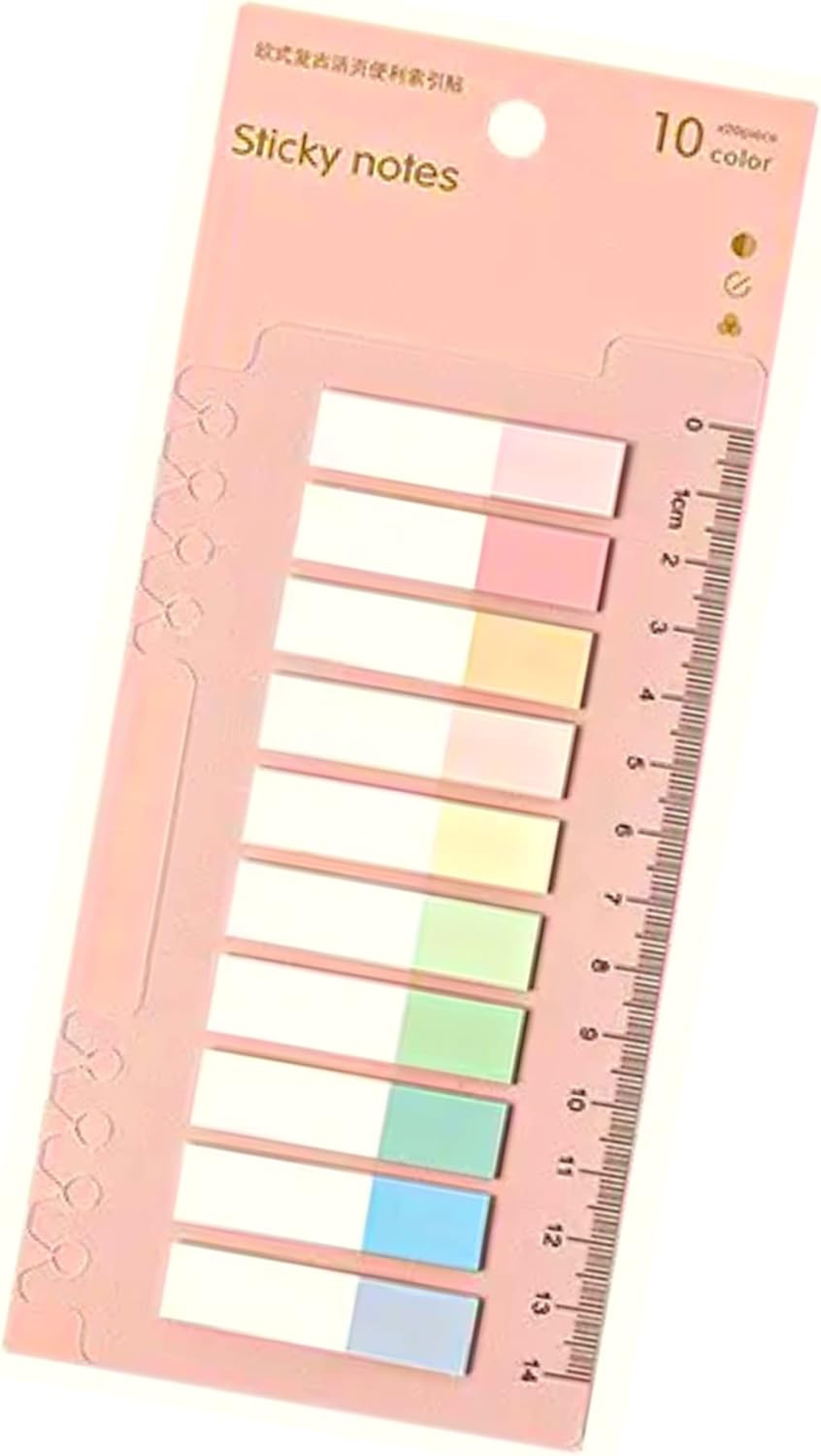 Post İt 10 Renkli 200 Yaprak Yapışkan Not Kağıtları Sticky Notes Etiket ...