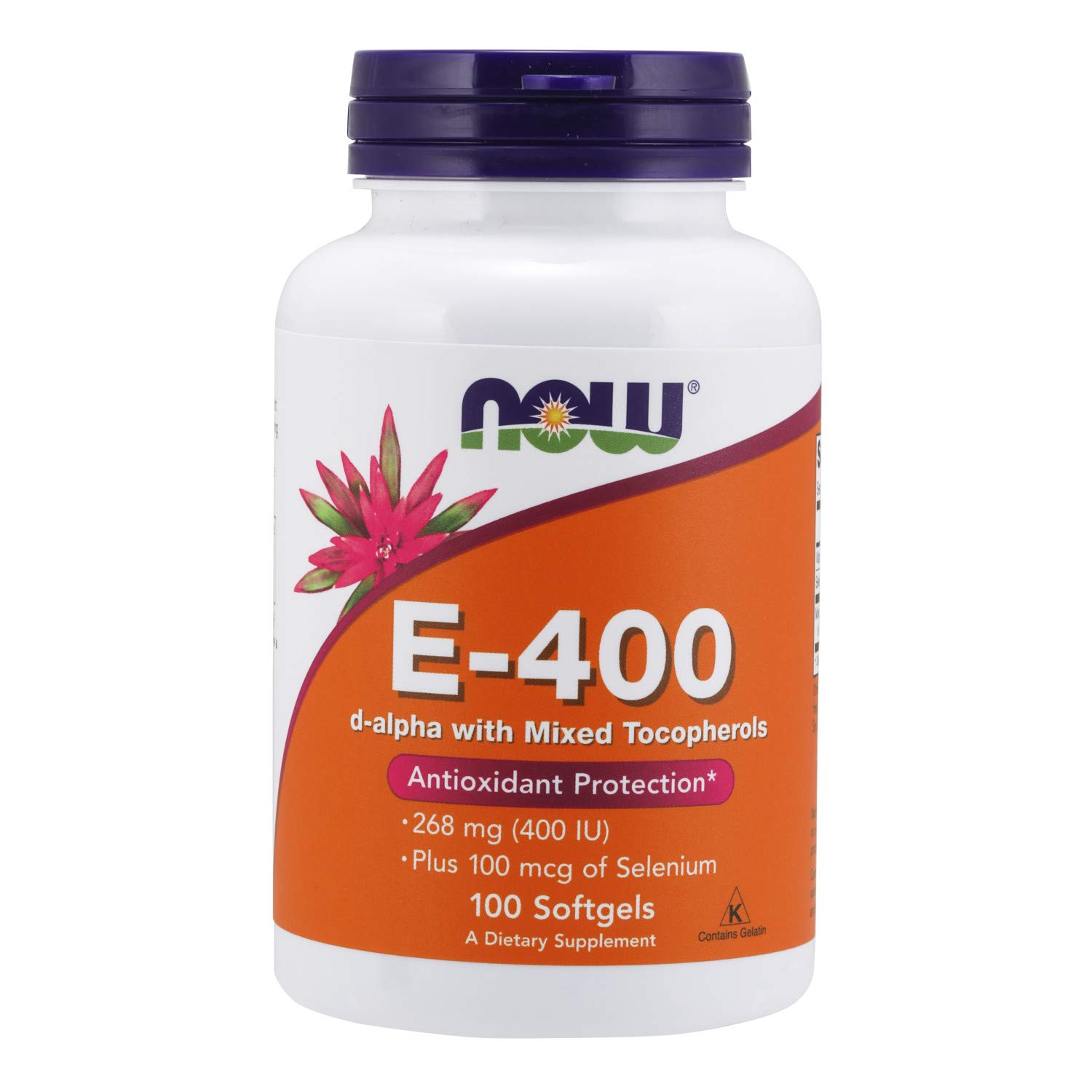 NOW Supplements, Vitamina E-400 UI, tocoferoles mixtos...B000MGOX78 ...