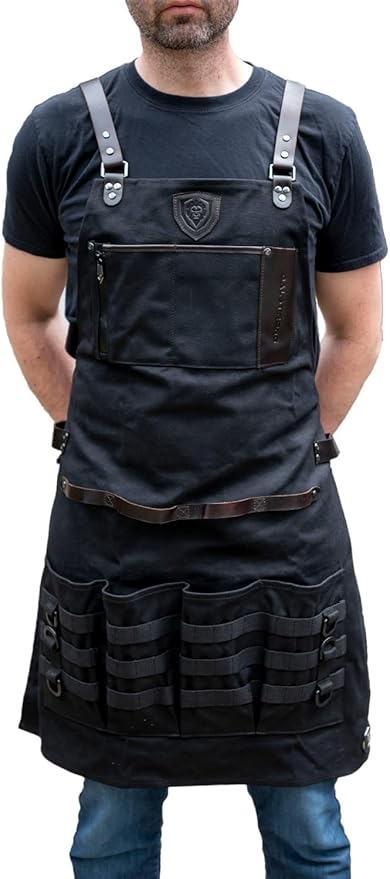Amazon.com: Dalstrong Professional Chef's BBQ Pitmaster Apron - Heavy ...