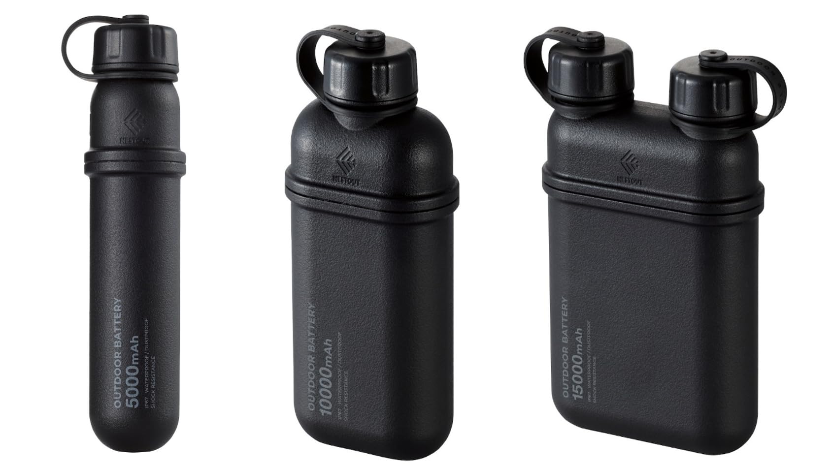 Amazon.com: ELECOM NESTOUT Rugged Power Bank, 15KmAh&10KmAh&5KmAh ...