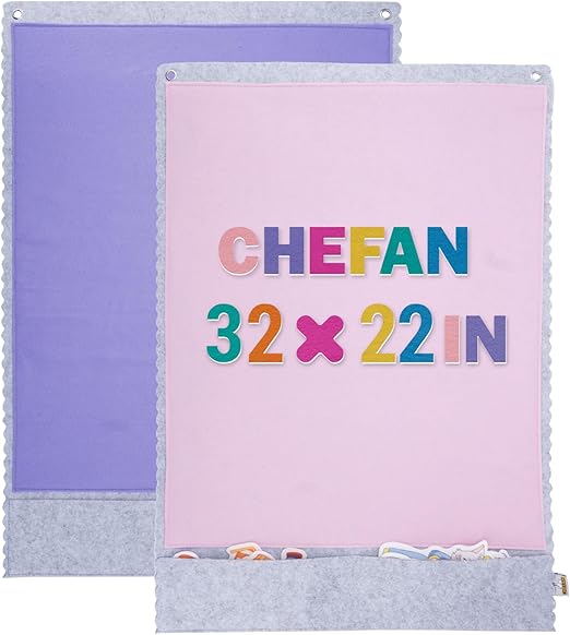 Amazon.com: CHEFAN 2 PCS Felt Board for Toddlers Large Flannel Board ...