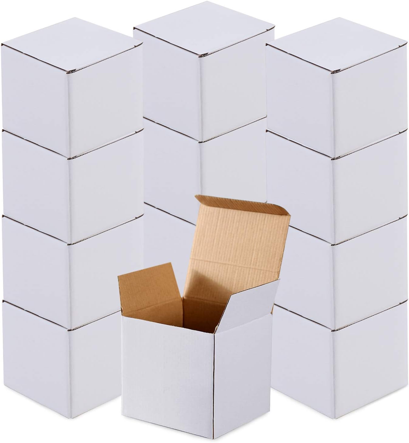 Amazon.com : Small Cardboard Shipping Boxes Mailers 5x5x5 inches ...