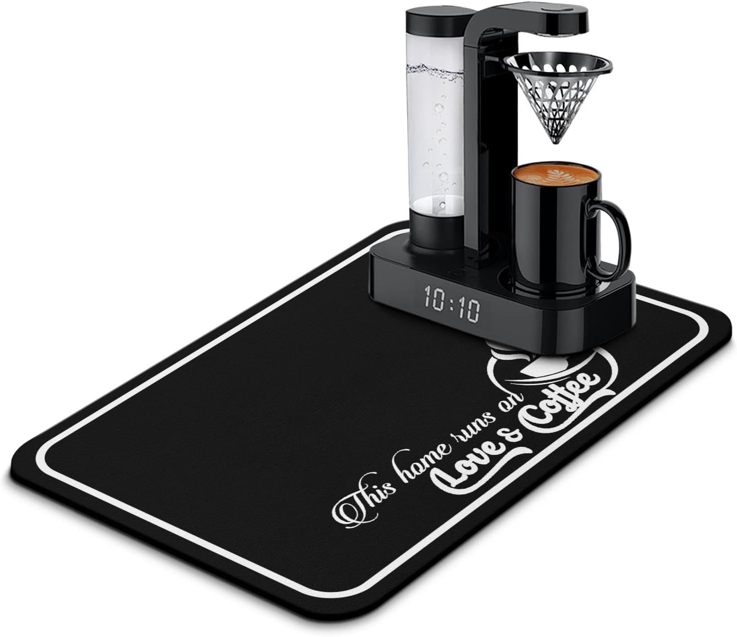 Amazon.com: Coffee Bar Mat Rubber Dish Drying Mat For Kitchen Counter ...